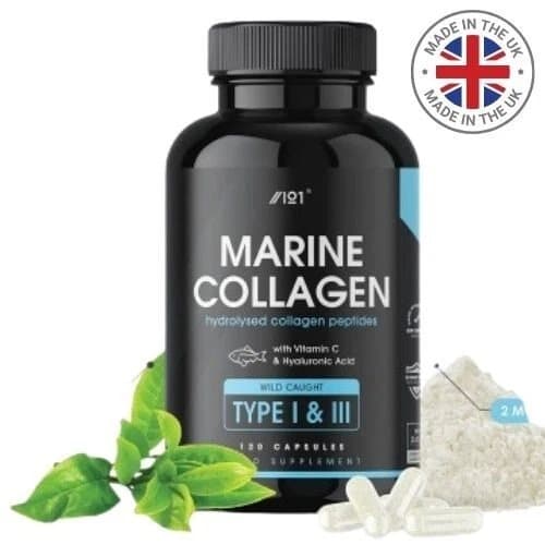ALPHA01 Marine Collagen + Vit C Hyaluronic Acid 120 Capsules | CDON