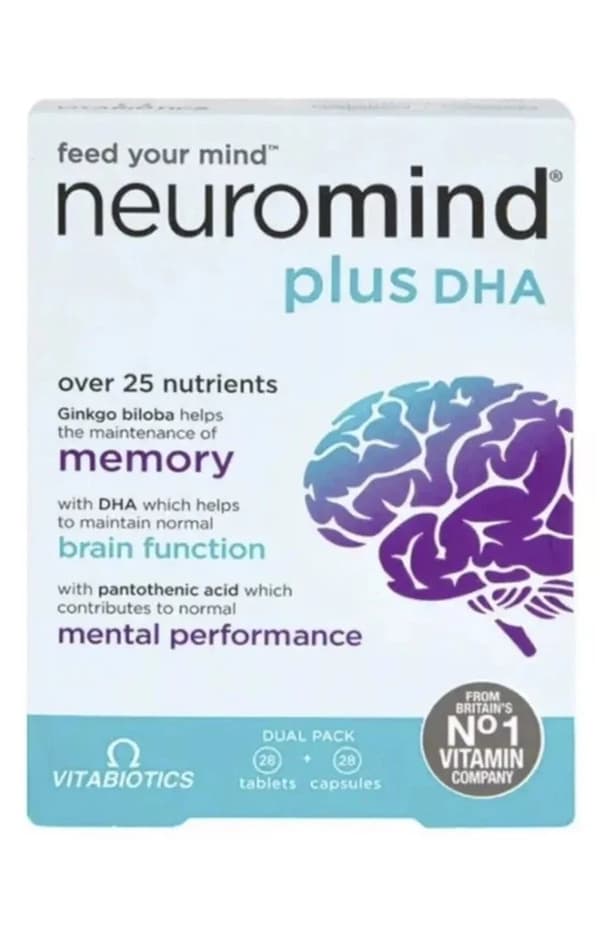 Vitabiotics Neurozan - Neuromind Plus DHA Dual Pack 28 Tabs+28 Caps BB ...