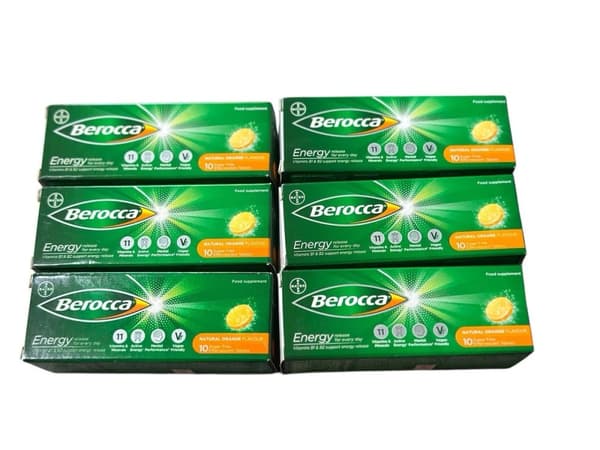 Berocca Energy Tablets-B vitamins,Magnesium,Zinc,Vitamins C(6 Pack X 10 ...