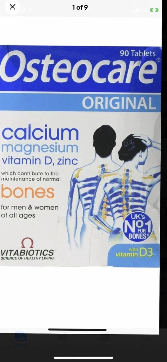 Vitabiotics Osteocare Original Tablets - 90 Tablets Bone Health Formula ...