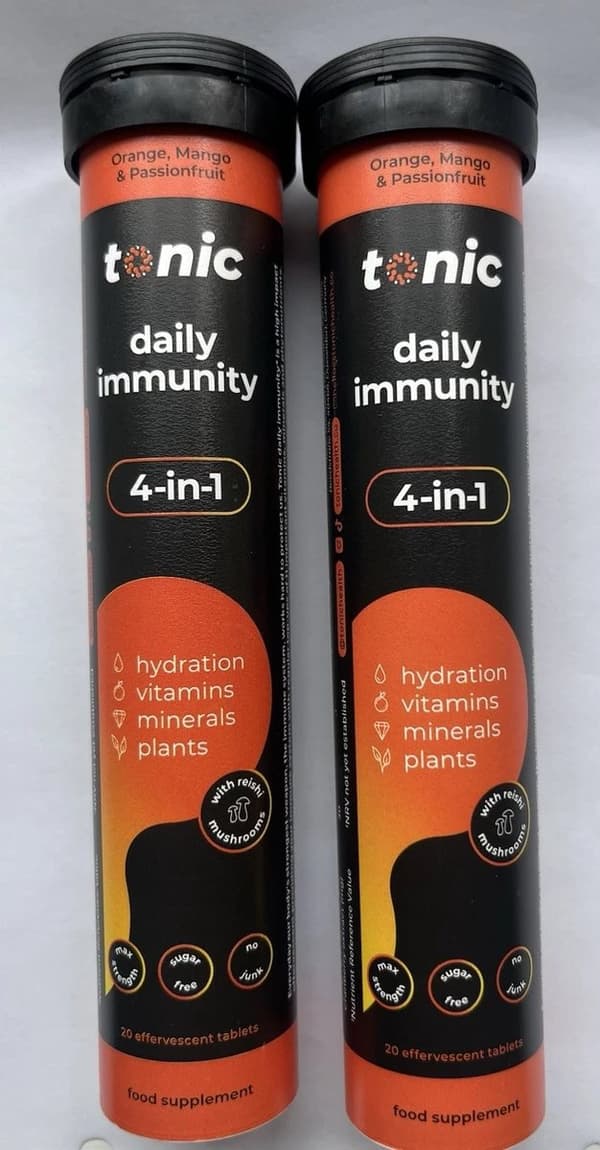 Tonic Daily Immunity Tubes 4-In-1 20 Effervescent Vitamins/Minerals 2 ...