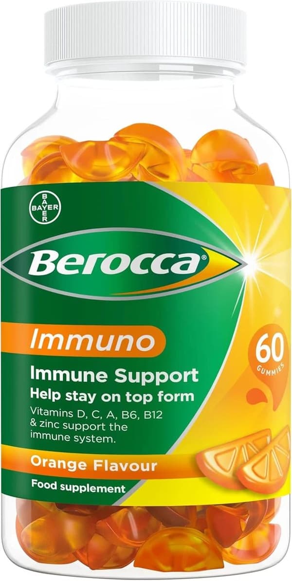 Berocca Immuno Multivitamin Gummies - Immune System Support Including ...