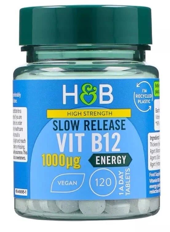 Holland & Barrett High Strength Slow Release Vitamin B12 1000ug 120 ...