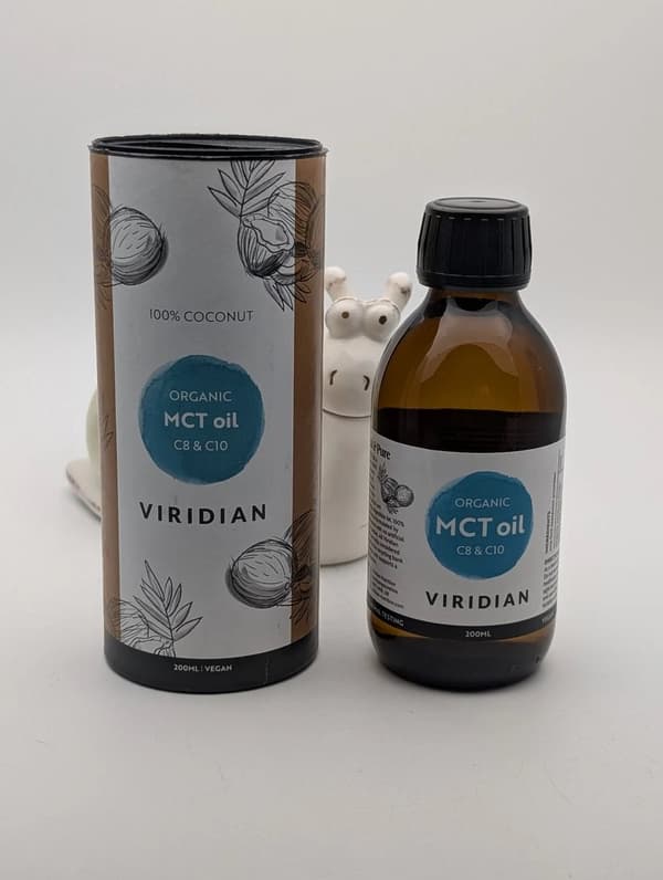 VIRIDIAN Organic MCT Oil C8 & C10 200 ml from 100% Organic Coconut | CDON