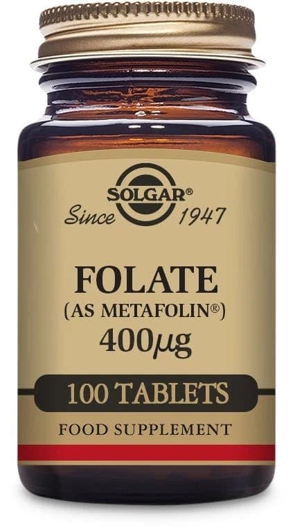 Solgar Folate 400mcg (As Metafolin) 100? Tablets X 1 | CDON