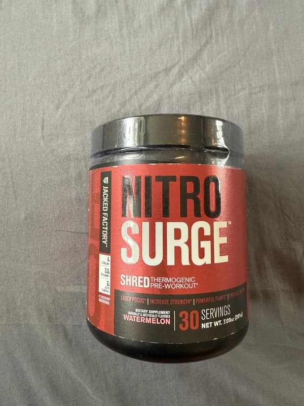 Nitro Surge, Shred Thermogenic Pre-Workout,Watermelon, 709 oz (201 g ...