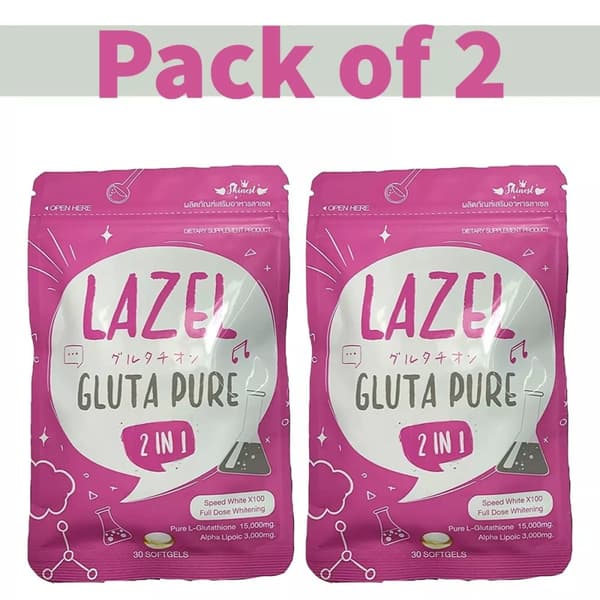 Gluta Lazel Pure Whitening Skin Frozen Collagen Antioxidant Anti Aging ...