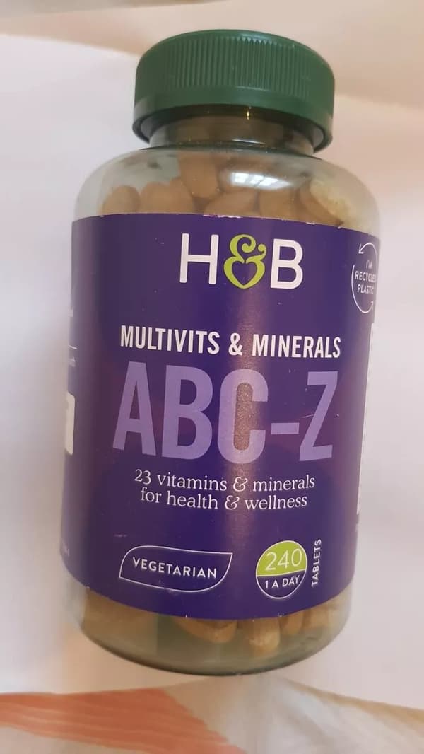 ABC PLUS Z MULTIVITAMINS & MINERALS -HOLLANDS & BARRETT -240 TABLETS ...