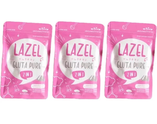 Gluta Lazel Pure Whitening Skin Frozen Collagen Antioxidant 30 Caps ...