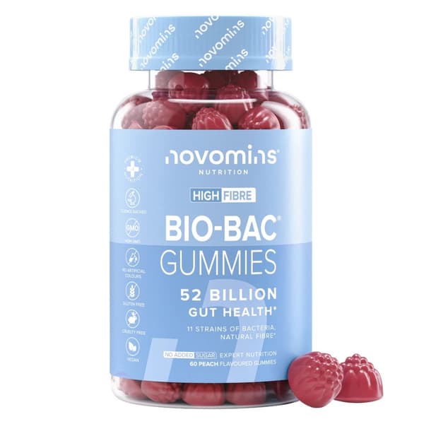 Bio-Bac Gummies 52 Billion Probiotic Healthy Bacteria Gut Health ...