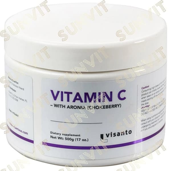 VISANTO VITAMIN C Witamina ARONIA (CHOKEBERRY) GMO Free 500g Jerzy ...