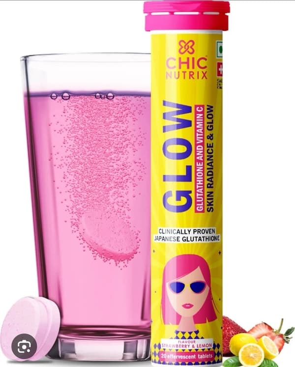 Chicnutrix Glow - 20 Effervescent Tablets Japanese Glutathione ...