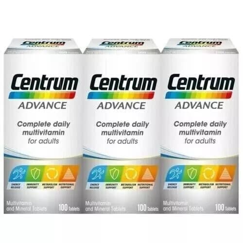Centrum Advance Daily Multivitamin Wellbeing Immune Metabolism - 300 ...