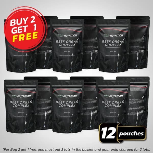 Neo Nutrition Grass-Fed BEEF ORGANS COMPLEX Liver, Heart, Kidney ...