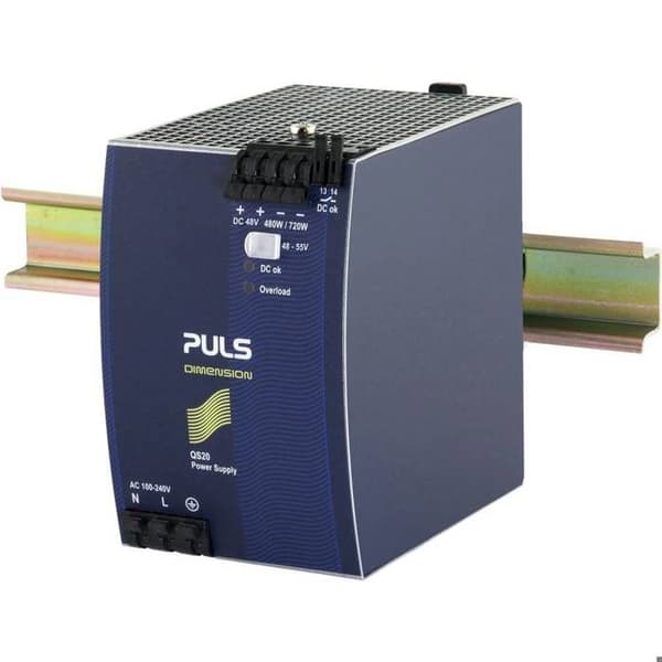 Alimentering rail DIN - PULS - QS20.481 - 48 V/DC - 10 A - 480 W | CDON