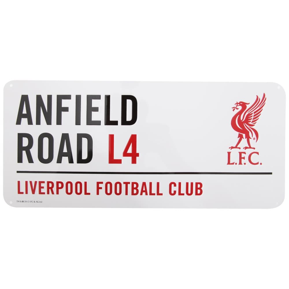 Liverpool FC Official Anfield Road Football Crest Street Sign | CDON