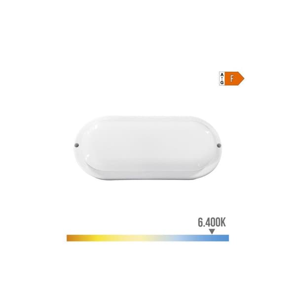 Oval Led Vägglampa 18W 1820Lm 4000K - EDM - Vit | CDON