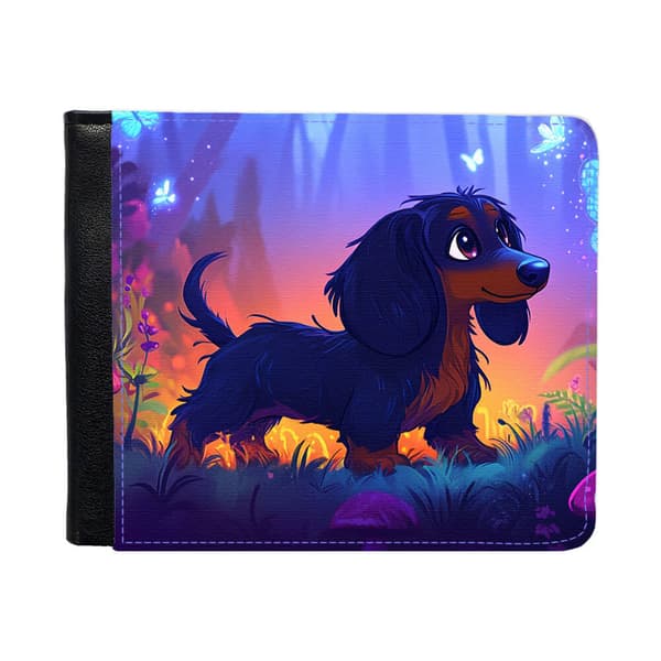 Söt Tecknad Tax Hund Plånbok För Män Med Myntfack | CDON