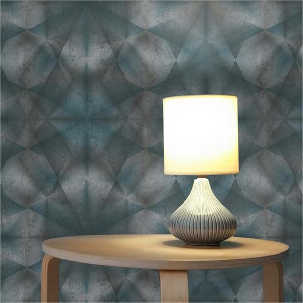 TADESSI 3D optisk tapet Margherita M1-No.1812 Non-woven tapet blågrå för vardagsrum, sovrum, kök ...