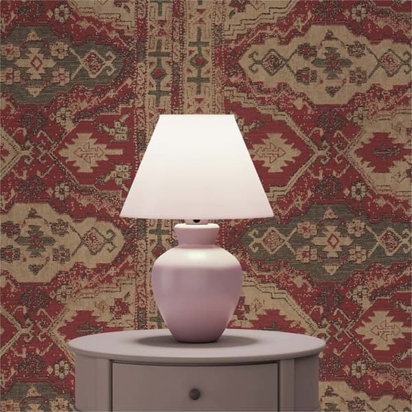 Vintage Tapet M1-No.1606 Röd Beige Orientalisk Struktur | CDON