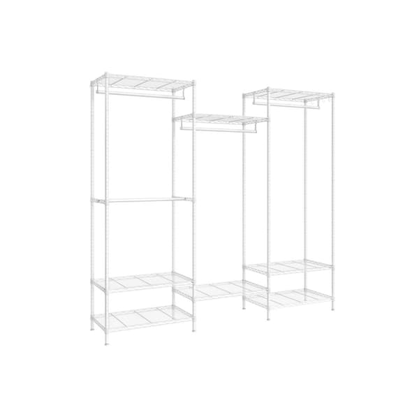 Metallkappa med justerbara hyllor, molnvit, 40 x 175 x 180 cm | CDON