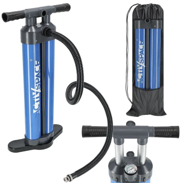 Handpump för SUP-bräda med tryckmätare - dubbel kolv | CDON