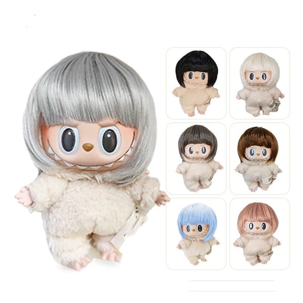 INF Labubu Bob Hår Parykk - Søt Dukke Hårtilbehør for Labubu Bob ...