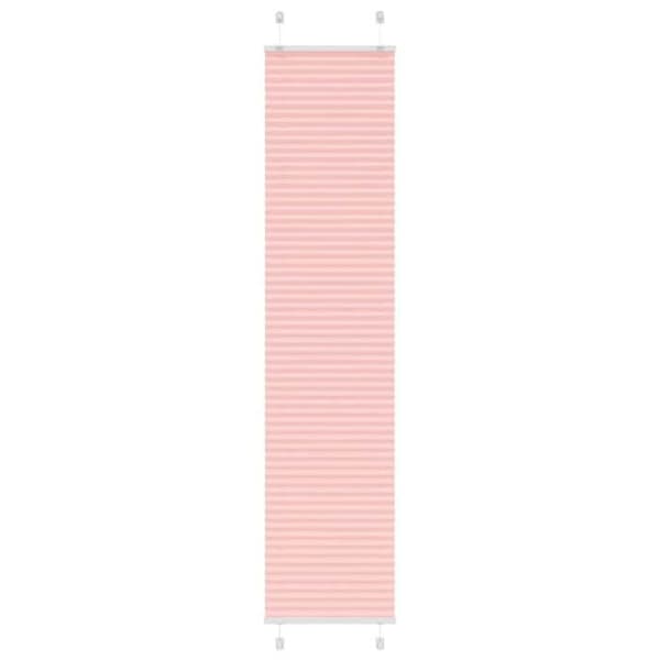 vidaXL Fönsterplissé rosa 50x200 cm tygbredd 49,4 cm polyester ...
