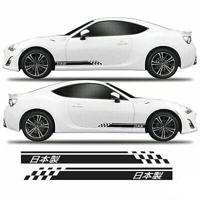Made In Japan Side Stripe Graphics Decals Kit For JDM Toyota GT86 ...