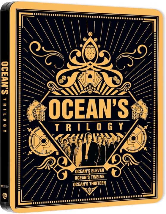 Oceans Trilogy 11-13 - Limited Steelbook (4K Ultra HD + Blu-ray) | CDON
