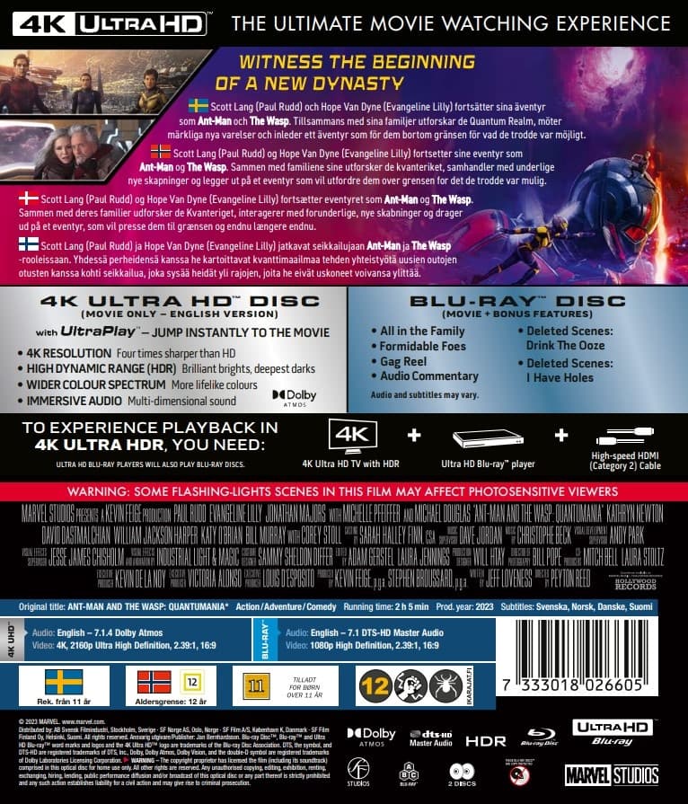 Ant-Man and the Wasp: Quantumania (4K Ultra HD + Blu-ray) | CDON