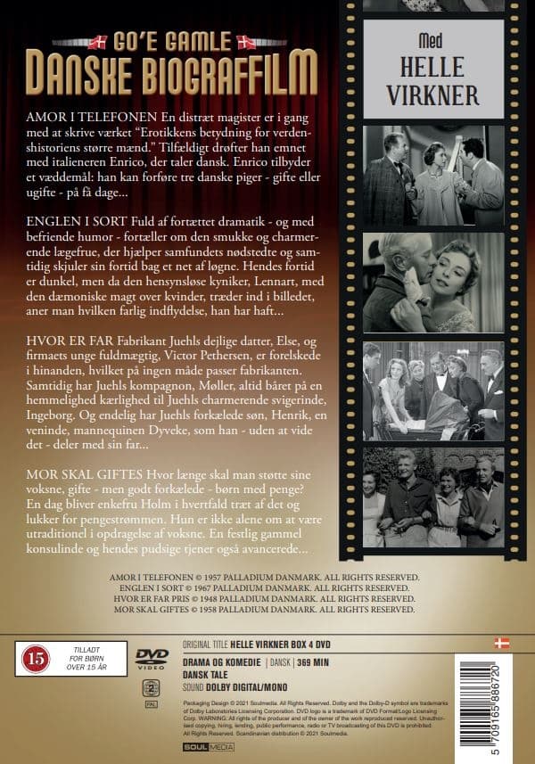 Helle Virkner - Go'e Gamle Danske Biograffilm (4 disc) | CDON