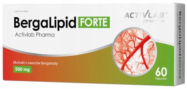 BERGALIPID FORTE bergamot stress hjerte vitamin C Activlab 60 kapsler ...