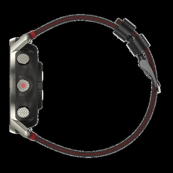 Klocka - Stål, Röd Silikon - Polar - 90085777 | CDON