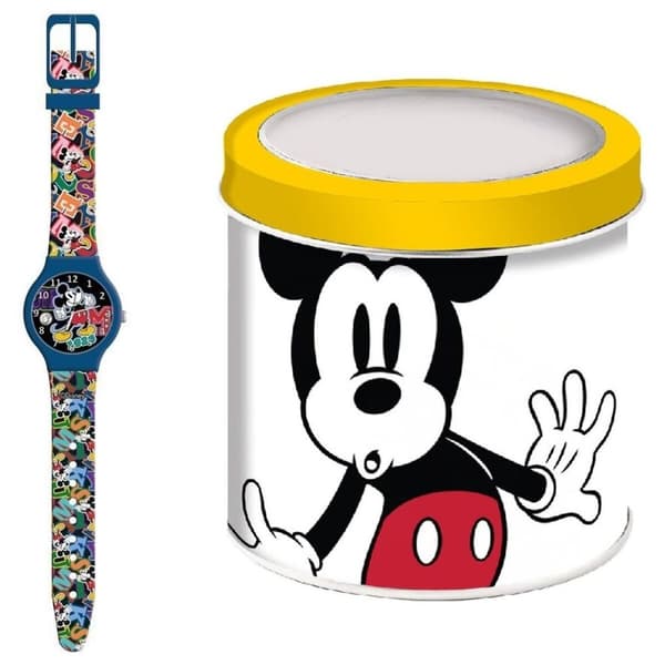 Barnklocka Mickey Mouse MICKEY MOUSE - TIN BOX Ø 33 mm | CDON