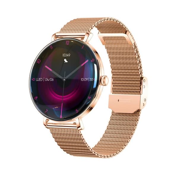 Sportig smartklocka Forever SB-370 Lucca Guldrosa 1,43" Bluetooth v5.3 IP68 AMOLED 200mAh ...