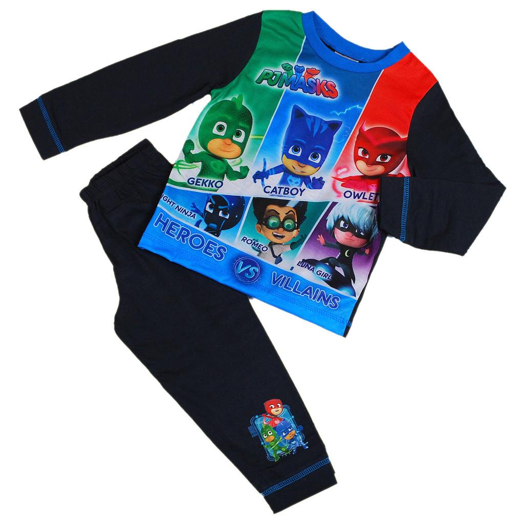 PJ Masks Pyjamasheltene Pyjama Set Long Nattøj Dark Blue | CDON