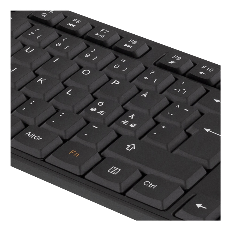 DELTACO Bluetooth Keyboard, Pan Nordic Layout, Win/MacOS/iOS/Android ...