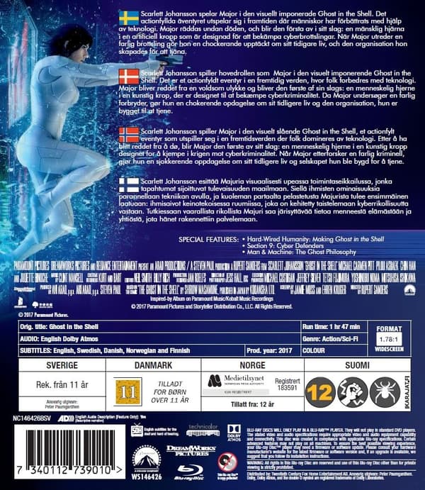 Ghost in the Shell (Blu-ray) | CDON