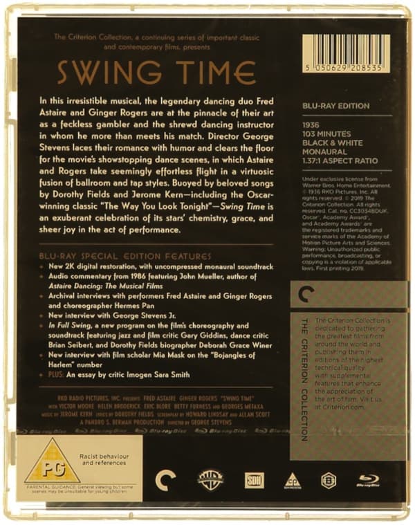Swing Time - The Criterion Collection (Blu-ray) (Import) | CDON