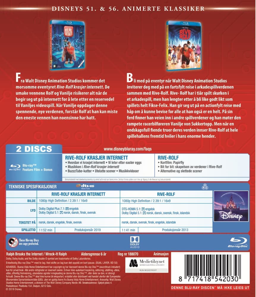 Rive-Rolf & Rive-Rolf krasjer internett (Blu-ray) (2 disc) | CDON