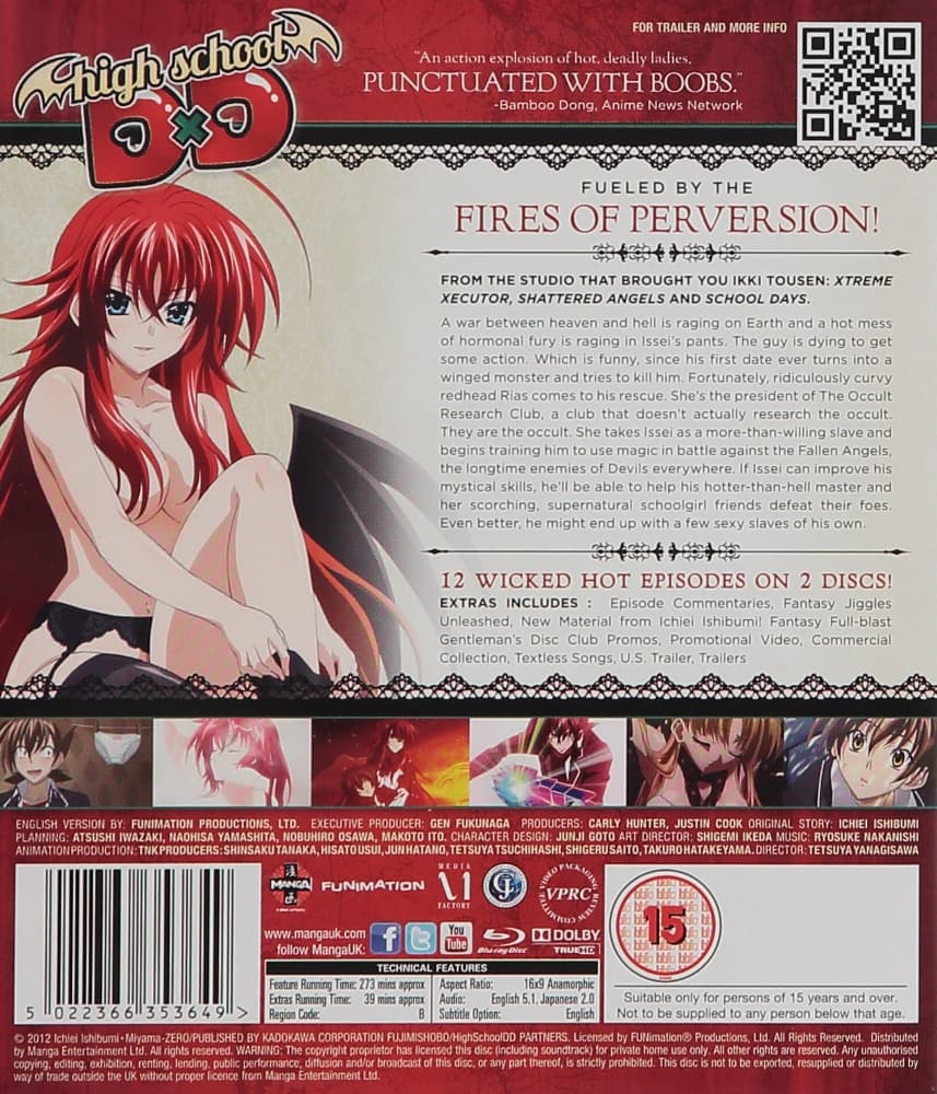 High School DxD - Season 1 (2 disc) (Blu-ray) (import) | CDON