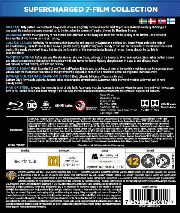 DC Comics Collection (Blu-ray) (7 disc) | CDON