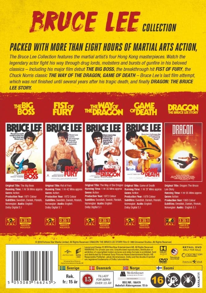 Bruce Lee Collection (5 disc) | CDON