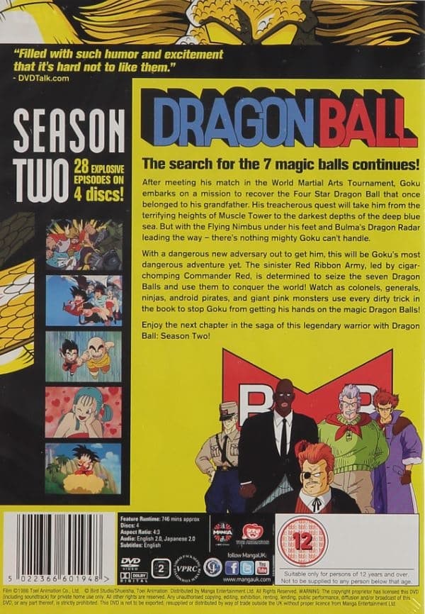 Dragon Ball: Season 2 (4 disc) (import) | CDON