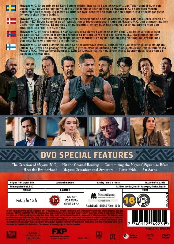 Mayans MC - Sæson 1 (4 disc) | CDON