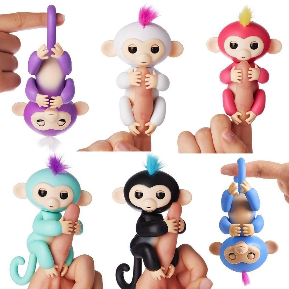Happy Monkey, Fingerapa, blå - Leksaker - CDON.COM
