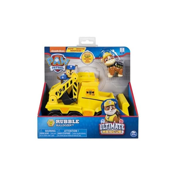 Paw Patrol Ultimate Rescue Rubble Bulldozer Vehicle & Figure | CDON