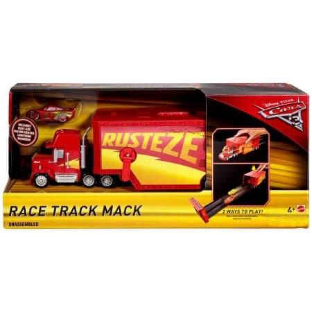 Disney Cars 3 Race Track Mack Set + Rust-Eze Center Blixten McQueen | CDON