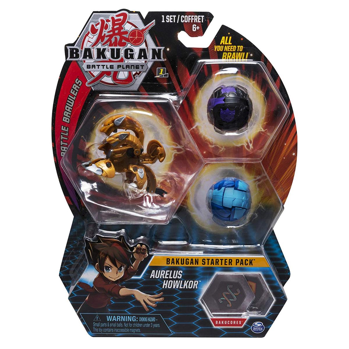Bakugan Starter Pack 3-Pack, Aurelus Howlkor | CDON